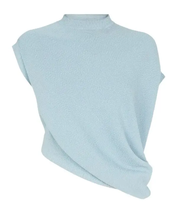 Fendi Asymmetric Hem Cape-sleeved Crewneck Jumper