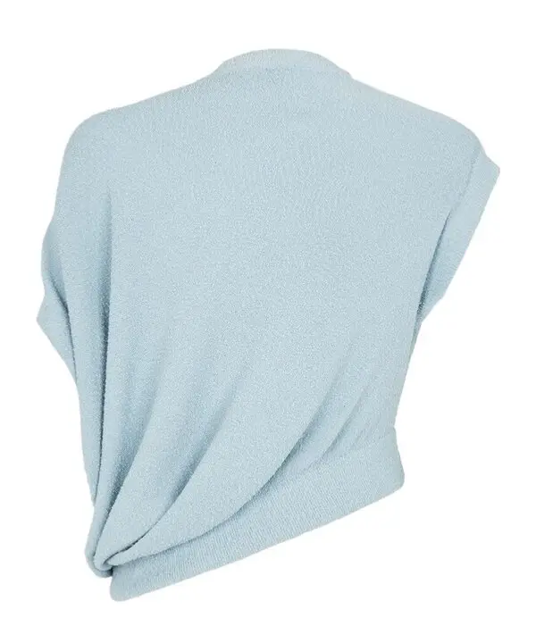 Fendi Asymmetric Hem Cape-sleeved Crewneck Jumper