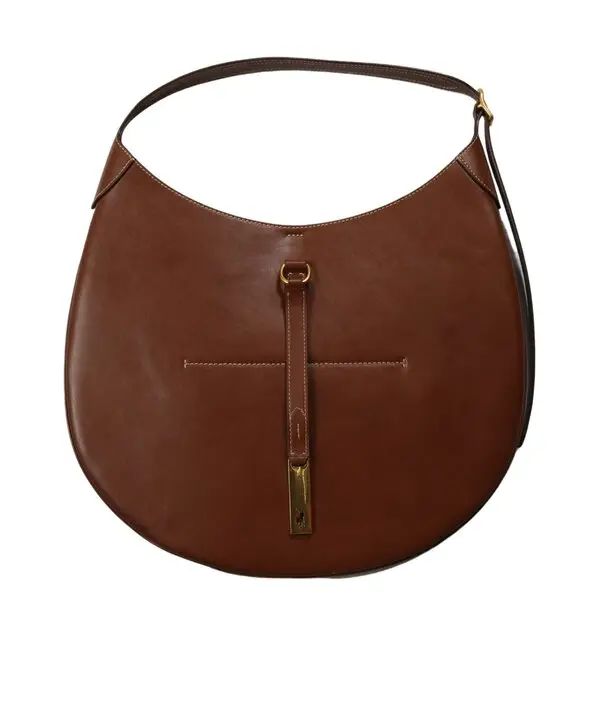 Polo Ralph Lauren Large Polo Id Shoulder Bag - Brown