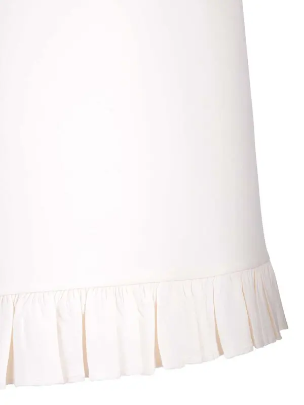 Valentino Garavani Crepe Couture Flared Hem Mini Dress With Bow Detail