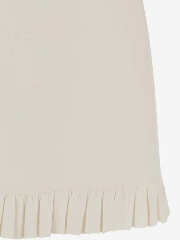 Valentino Garavani Crepe Couture Flared Hem Mini Dress With Bow Detail