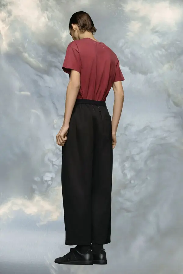 MAISON MARGIELA Pleated Loose-fit Cropped Pants