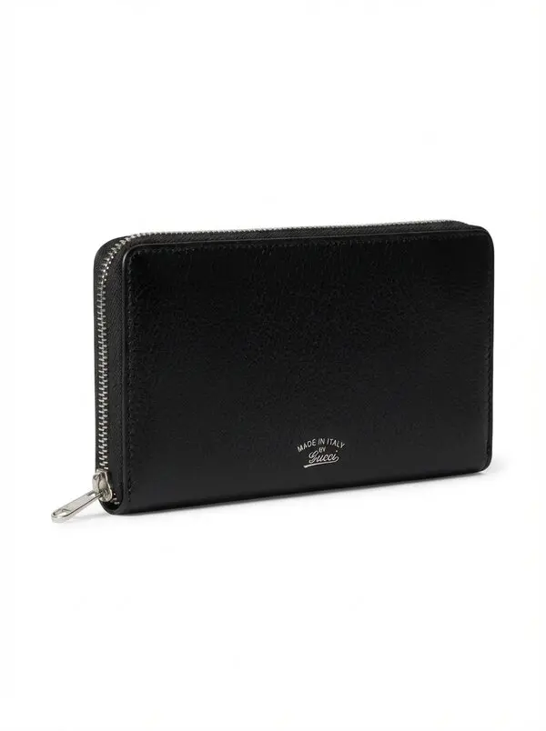 Gucci Lira Zip Around Wallet - Black
