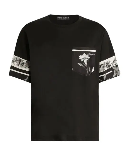 Dolce & Gabbana Dolce Gabbana Floral Printed Crewneck T-shirt