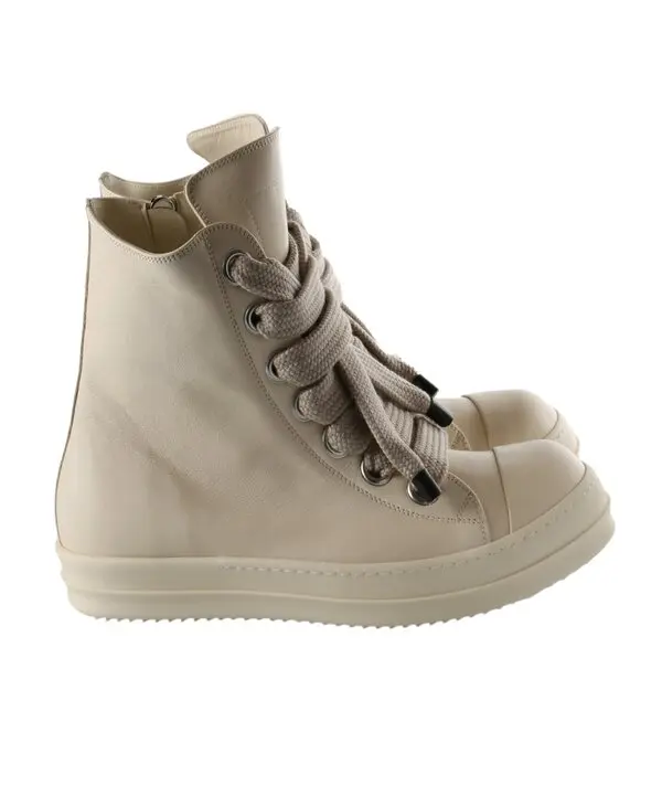 Rick Owens Jumbolace High-top Sneakers - Nude
