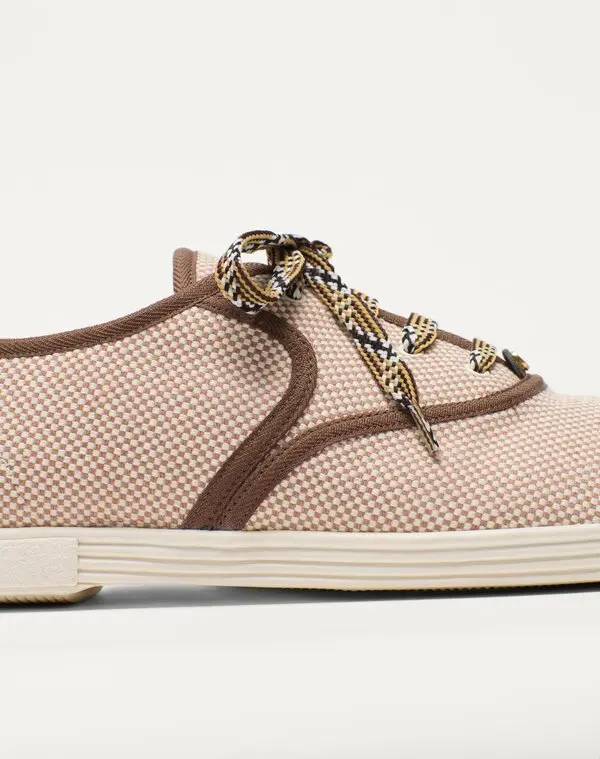 Valentino Garavani Bay Bay Lace-up Sneakers - Nude