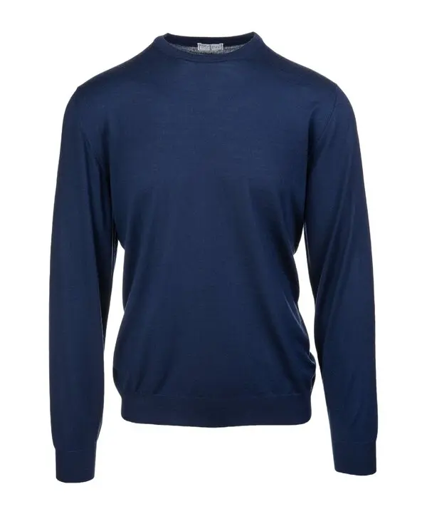 Fedeli Long-sleeved Sweater - Blue