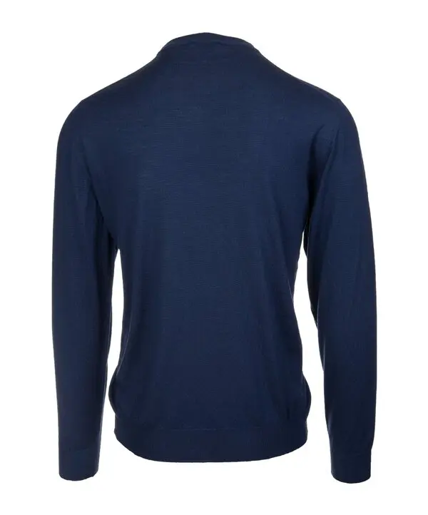 Fedeli Long-sleeved Sweater - Blue