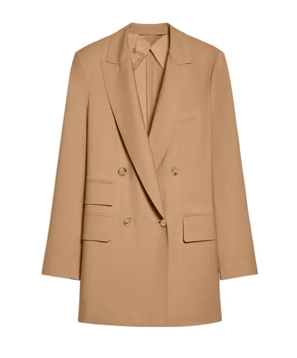 Max Mara Nebbie Double-breasted Blazer - Camel