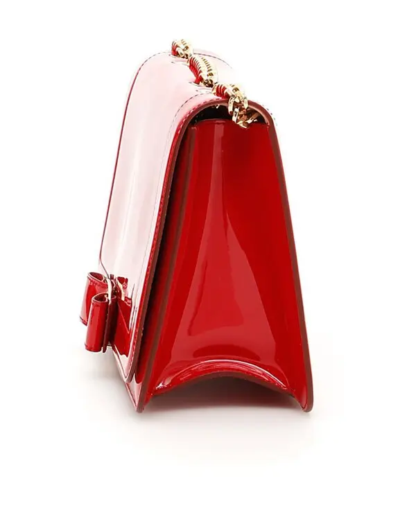 FERRAGAMO Vara Bow Shoulder Bag - Red