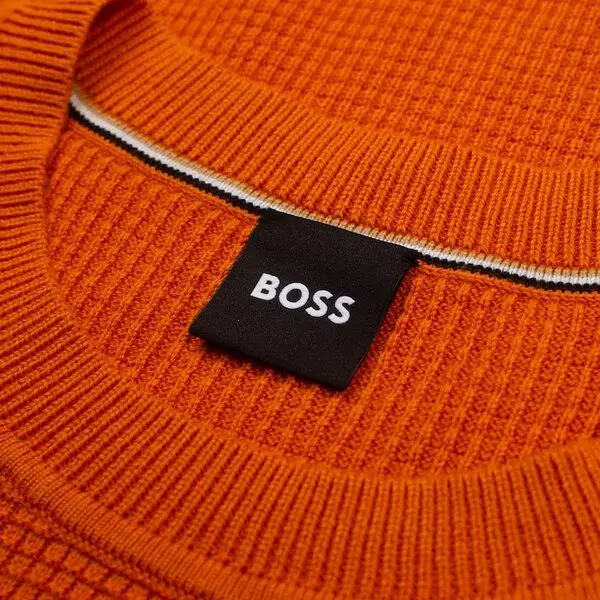 Hugo Boss Textured Long Sleeve Crewneck Sweater