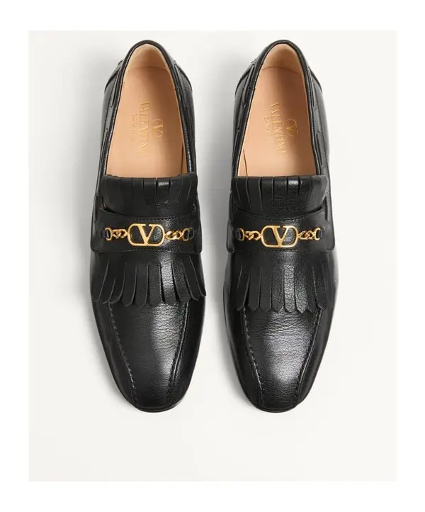 Valentino Garavani Vlogo Signature Loafers - Black