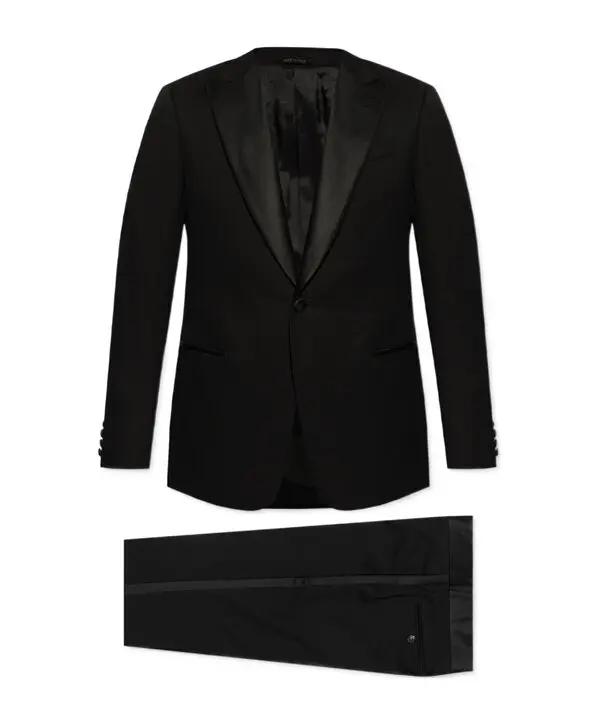Giorgio Armani Single-breasted Tailored Suit - Black