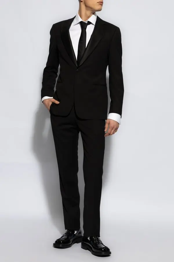 Giorgio Armani Single-breasted Tailored Suit - Black