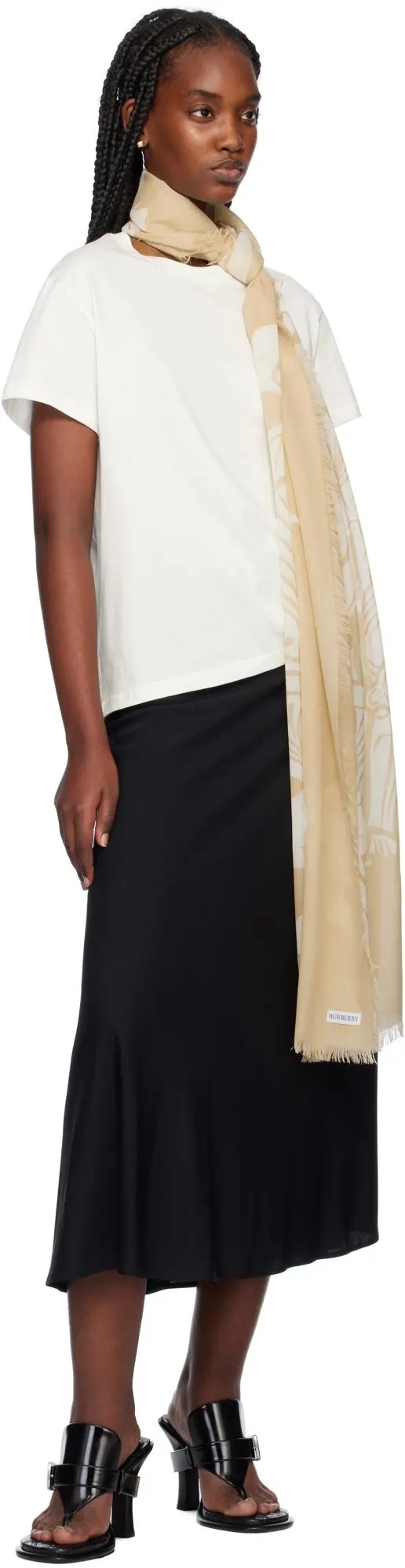 Burberry Knight Motif Long Scarf
