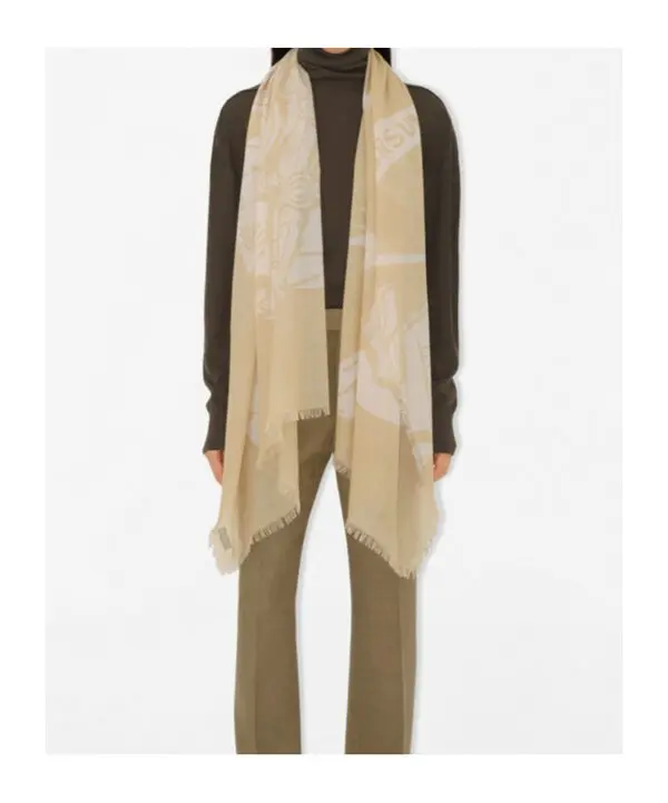 Burberry Knight Motif Long Scarf
