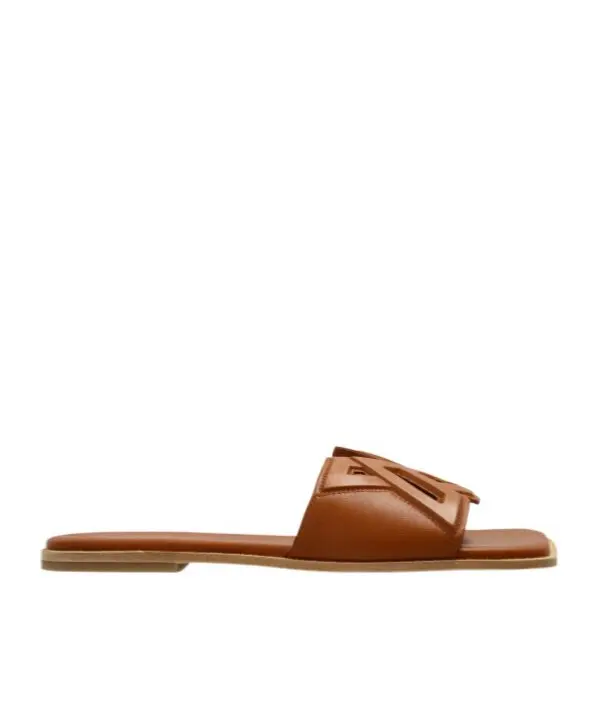 VIC MATIE Logo Debossed Open Toe Sandals