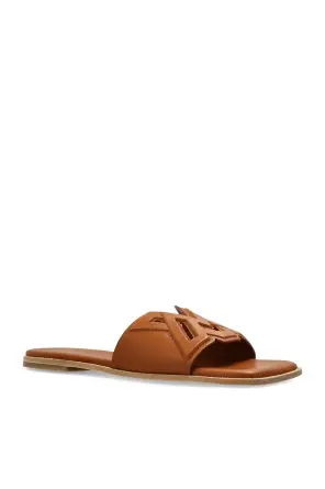 VIC MATIE Logo Debossed Open Toe Sandals