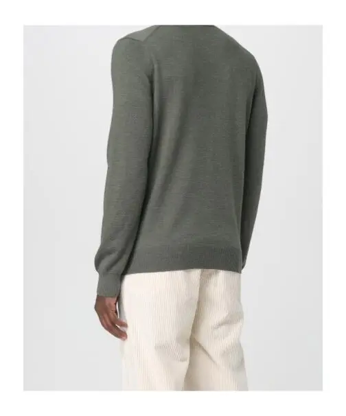 FAY Round Neck Long Sleeve Jumper - Black
