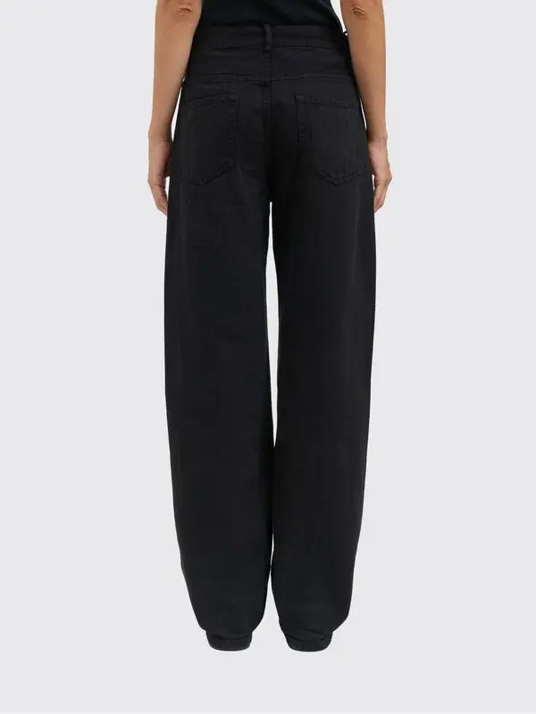 ANN DEMEULEMEESTER Wide-leg Cotton Jeans - Black
