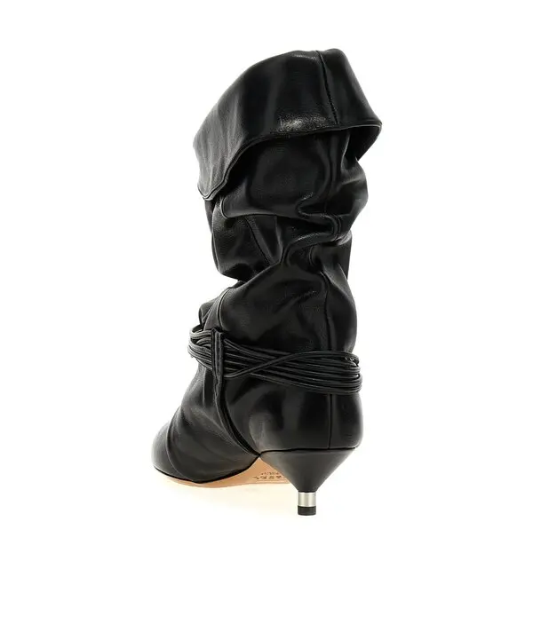 Isabel Marant Étoile Edrika Pointed-toe Boots With Embellished Straps