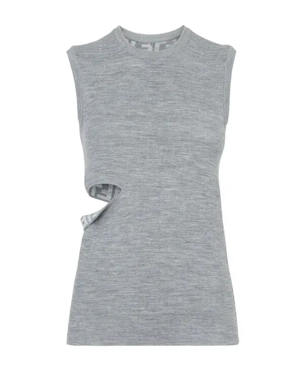 Fendi Sleeveless Reversible Knitted Top