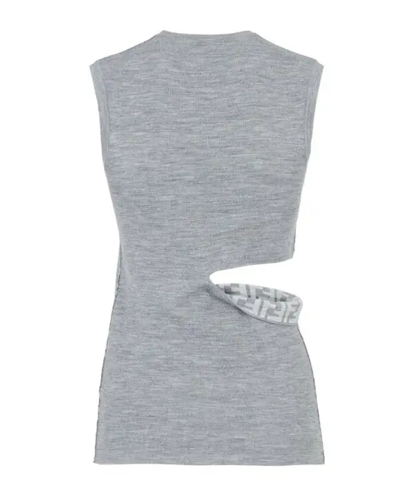 Fendi Sleeveless Reversible Knitted Top