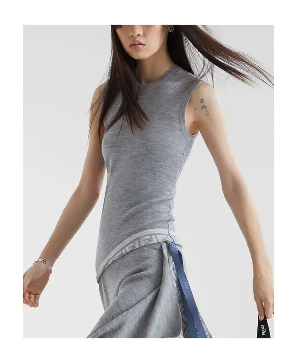 Fendi Sleeveless Reversible Knitted Top