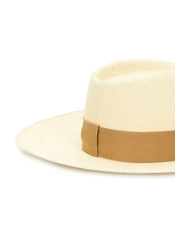 MAISON MICHEL Straw Fedora Hat
