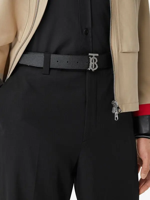 Burberry Tb Monogram Buckle Reversible Belt