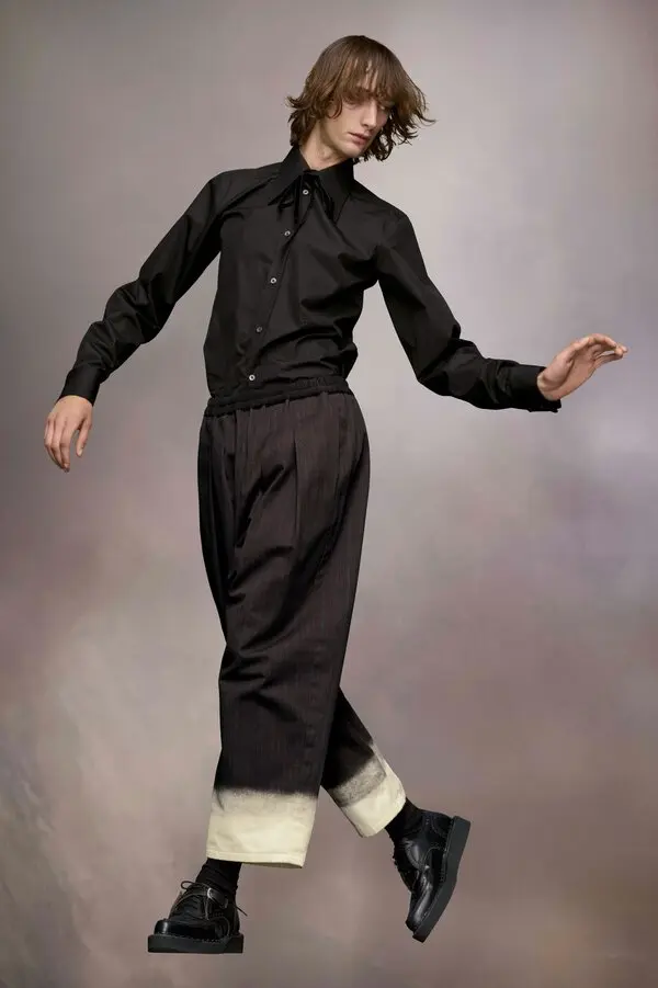 MAISON MARGIELA Drawstring Stitch Detailed Trousers