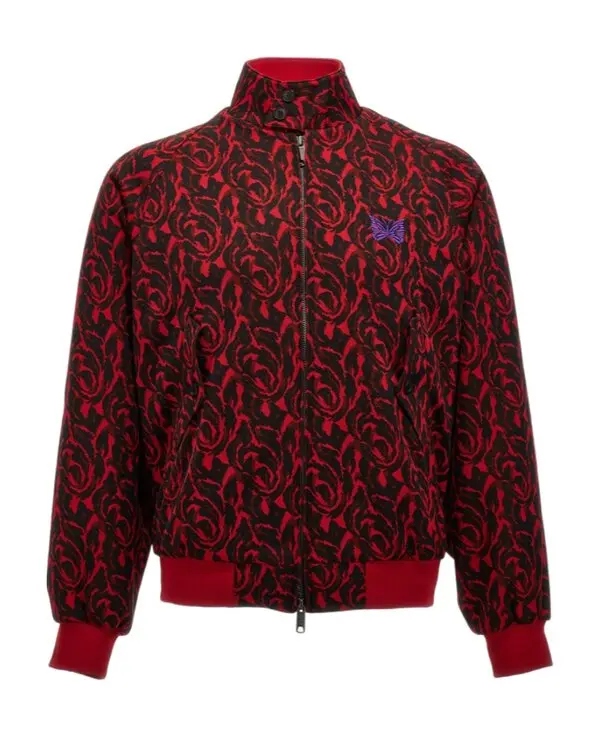 BARACUTA Long-sleeved Zipper Jacket With Logo Detail - Black