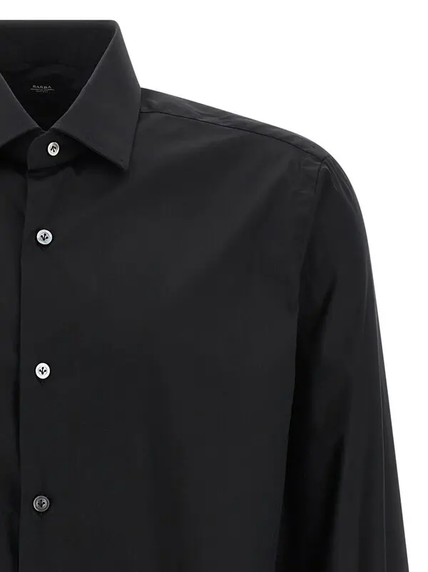 BARBA NAPOLI Stretch Poplin Shirt