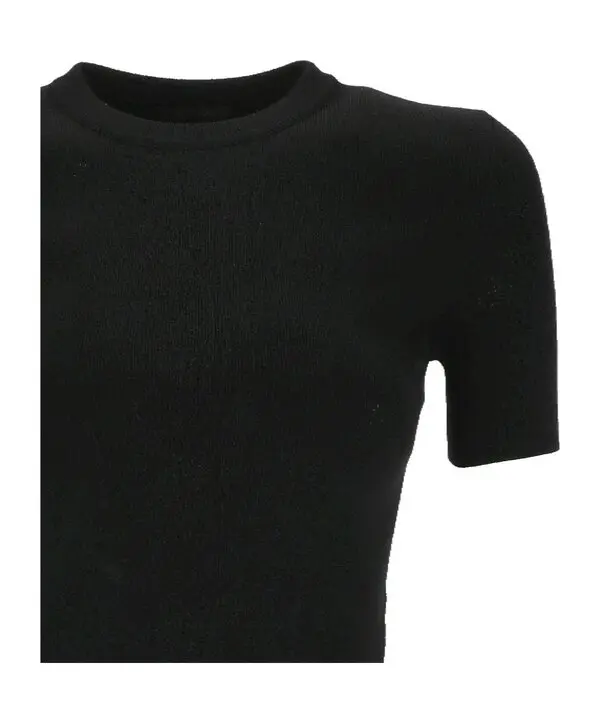 Balenciaga Bb Pattern Hole Knitted Crewneck Top