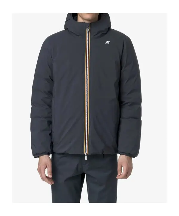 K-WAY Reversible Hooded Down Jacket - Black