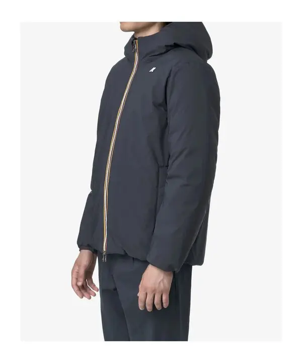 K-WAY Reversible Hooded Down Jacket - Black