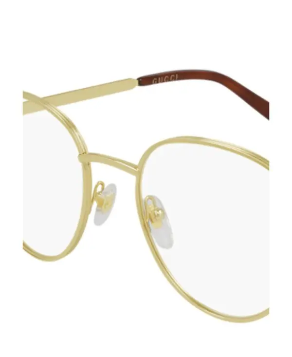 Gucci Round Frame Eyeglasses - White