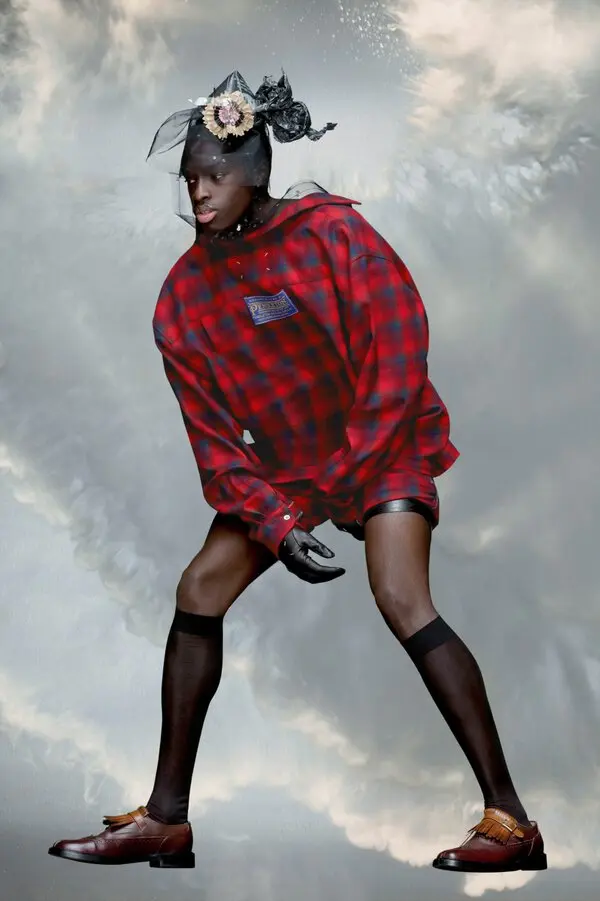 MAISON MARGIELA Pendleton Checked Oversized Shirt
