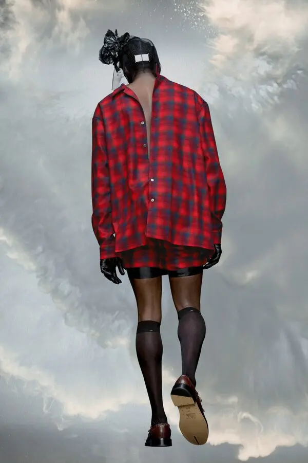 MAISON MARGIELA Pendleton Checked Oversized Shirt