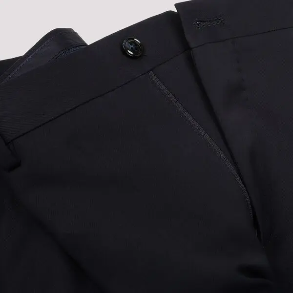 Giorgio Armani Single-breasted Virgin-wool Suit - Black