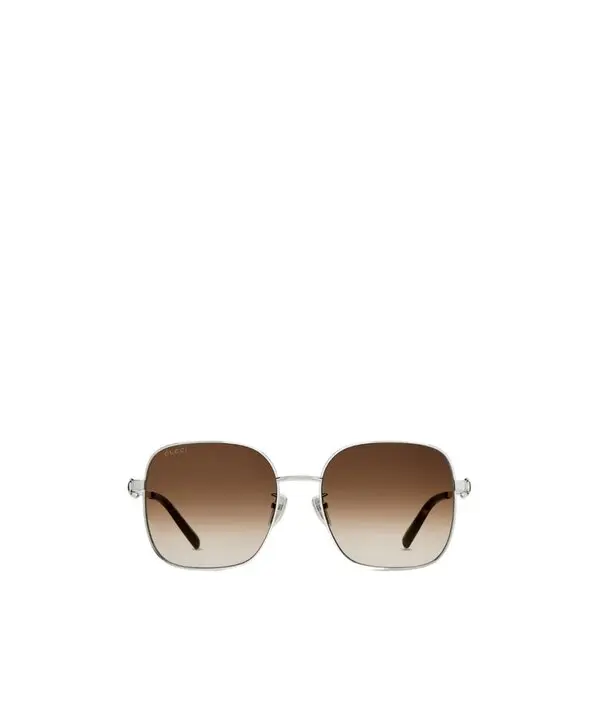 Gucci Square Frame Sunglasses - Silver