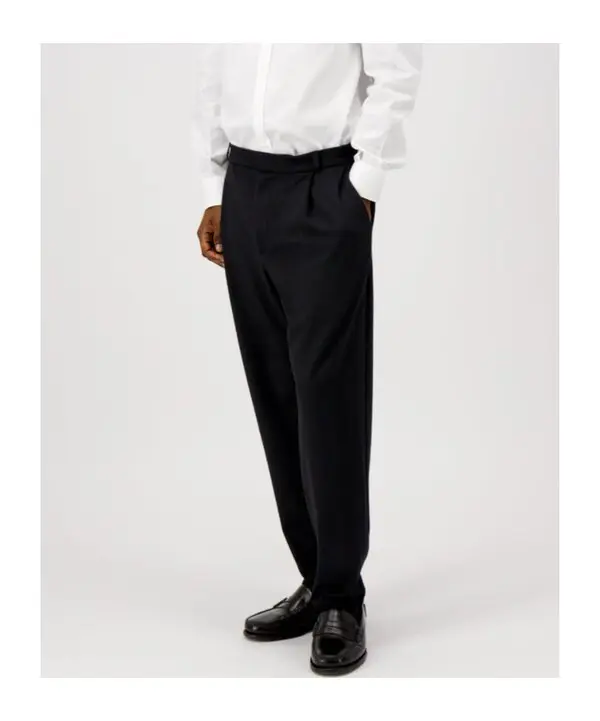 Harris Wharf London Pleated Trousers In Superfine Merino Wool