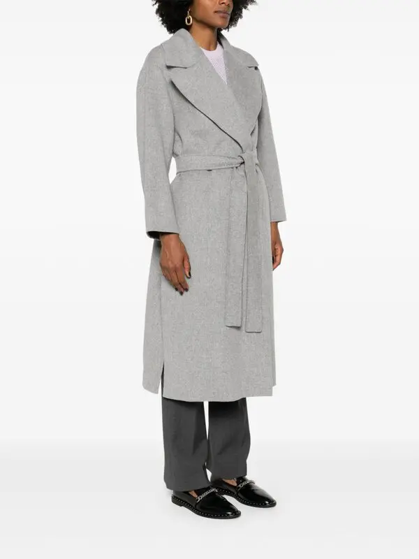 Max Mara Belted Long-sleeved Coat