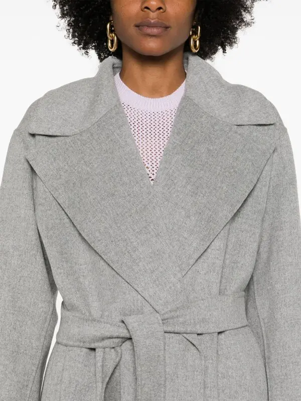 Max Mara Belted Long-sleeved Coat