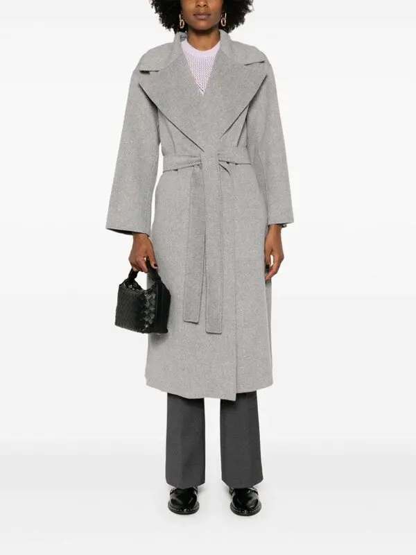 Max Mara Belted Long-sleeved Coat