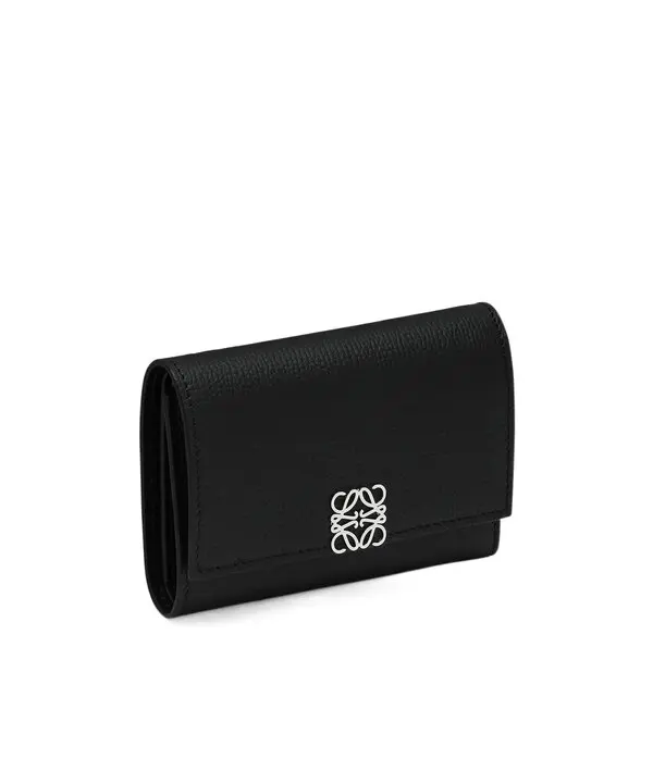 Loewe Anagram Small Vertical Wallet - Black