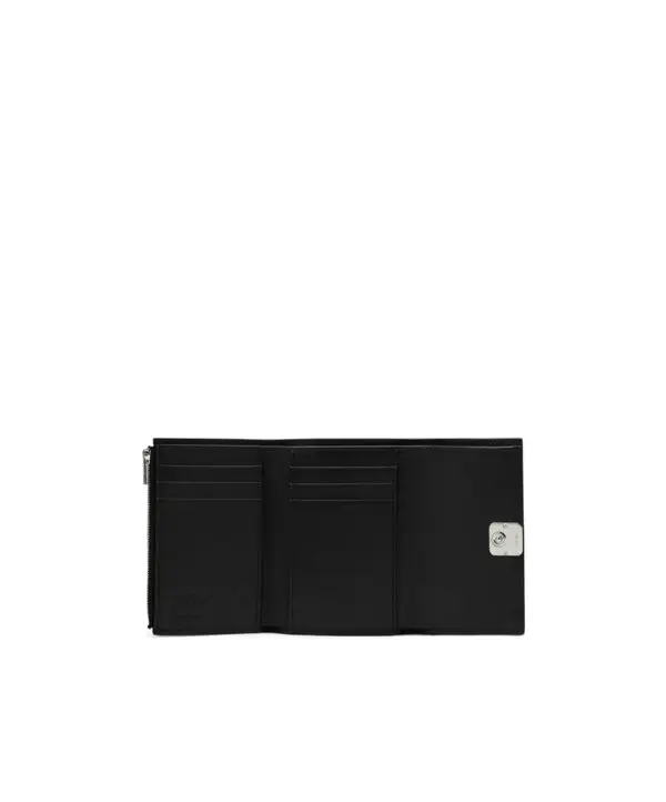 Loewe Anagram Small Vertical Wallet - Black