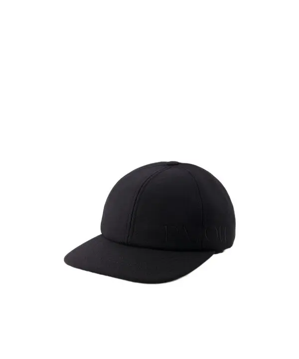 PATOU Logo Embroidered Baseball Cap - Black