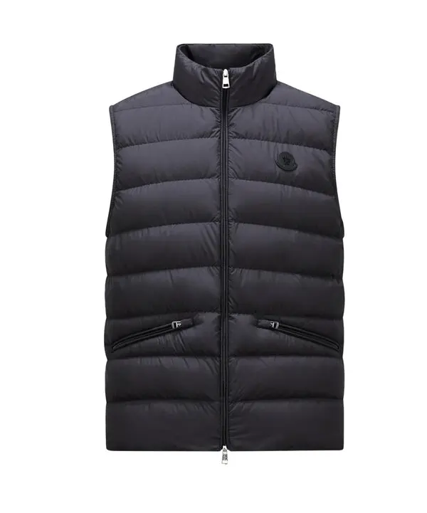 Moncler Lechtal Zip-up Padded Gilet - Black