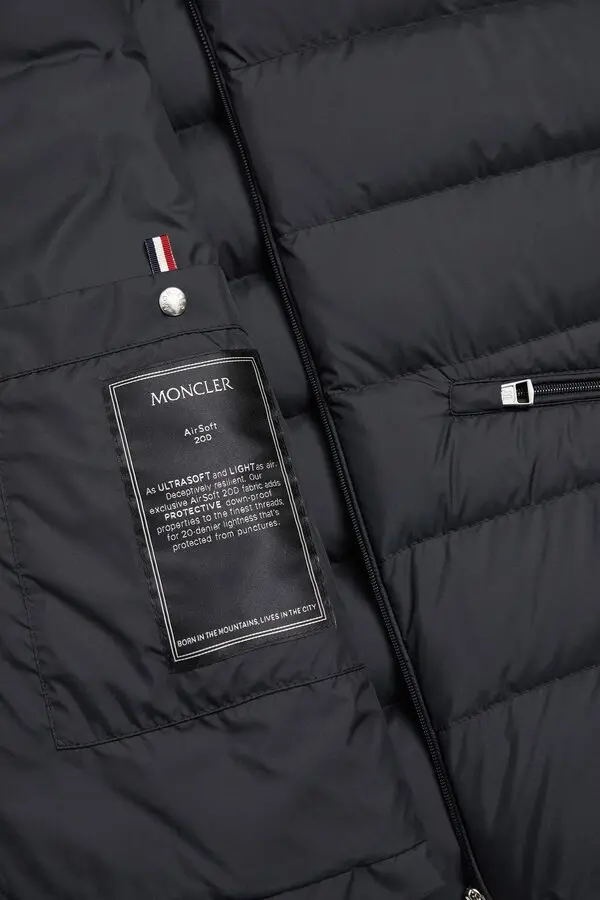 Moncler Lechtal Zip-up Padded Gilet - Black